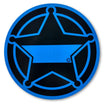 5-Point Blue Line Sheriff's Deputy Decal – FrontLine Designs, LLC