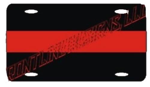 Red Line License Plate – FrontLine Designs, LLC